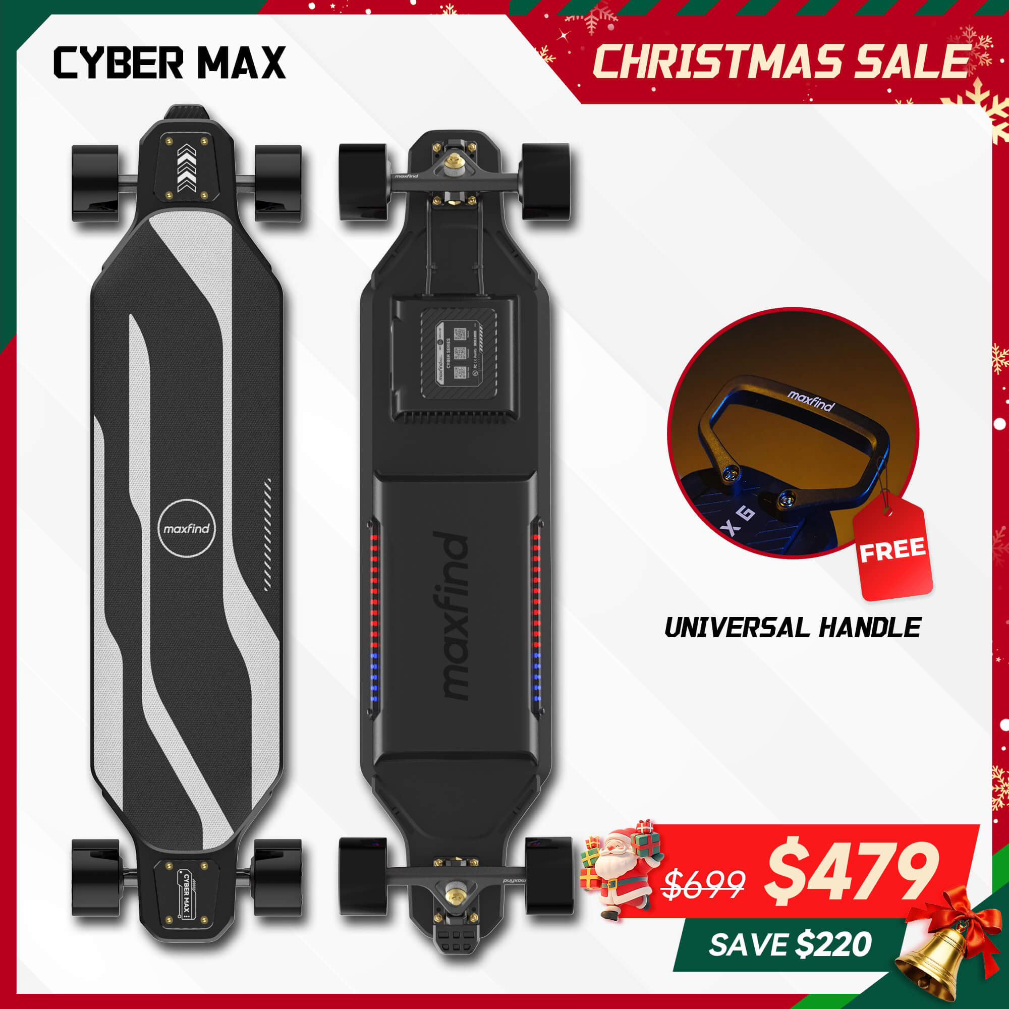 Good Electric Longboard Skateboard - MAXFIND CYBER MAX – Maxfind Best ...
